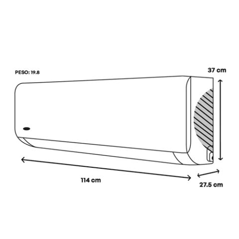 Minisplit Carrier 3 Toneladas Inverter Frío/Calor | Segisa