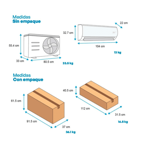 Minisplit Carrier 2 Toneladas Inverter Frío/Calor | Segisa